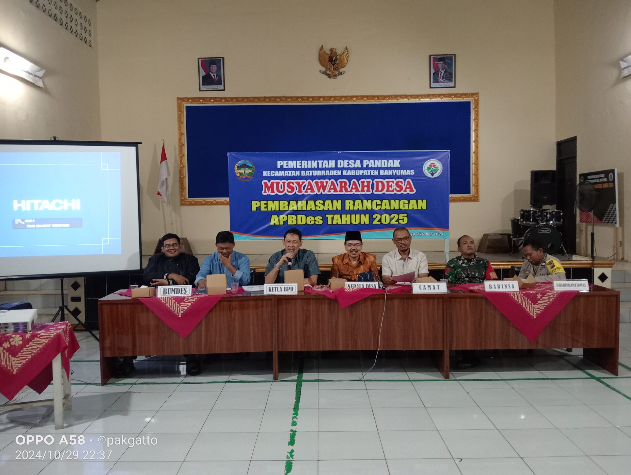 MUSYAWARAH DESA PEMBAHASAN RANCANGAN APBDES TA 2025
